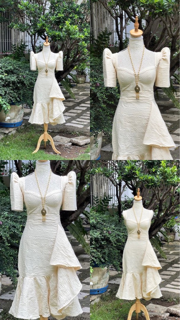 Tapis Mermaid Corset Filipiniana Long Dress, Women's Fashion, Dresses ...
