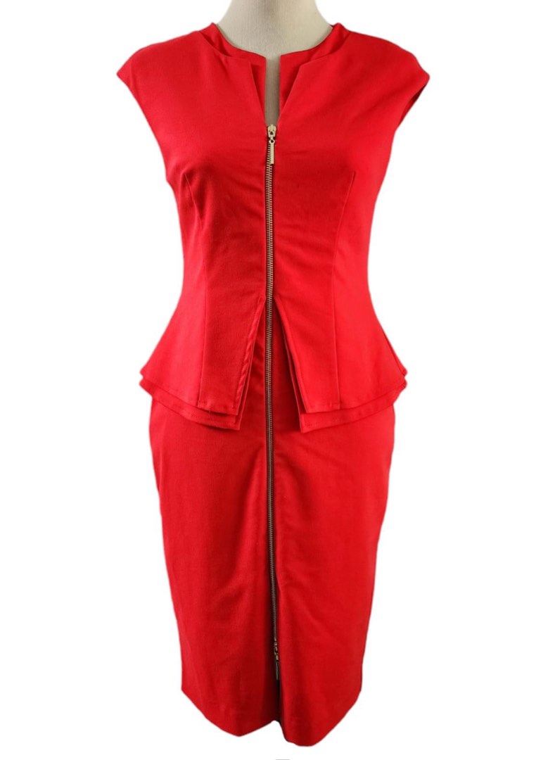 Ted Baker Red peplum dress, Women's Fashion, Dresses & Sets, Dresses on ...