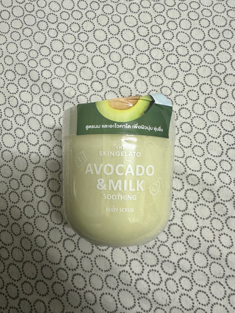The Skin Gelato Avocado & Milk Soothing Body Scrub, Beauty & Personal ...