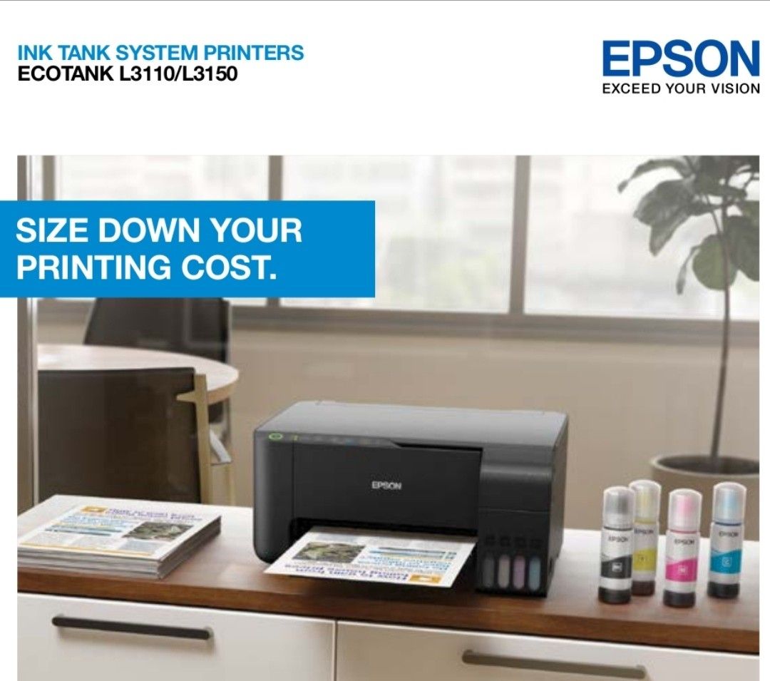 Thinkcentre desktop + CPU + Epson printer with 2 new sets of ink ...