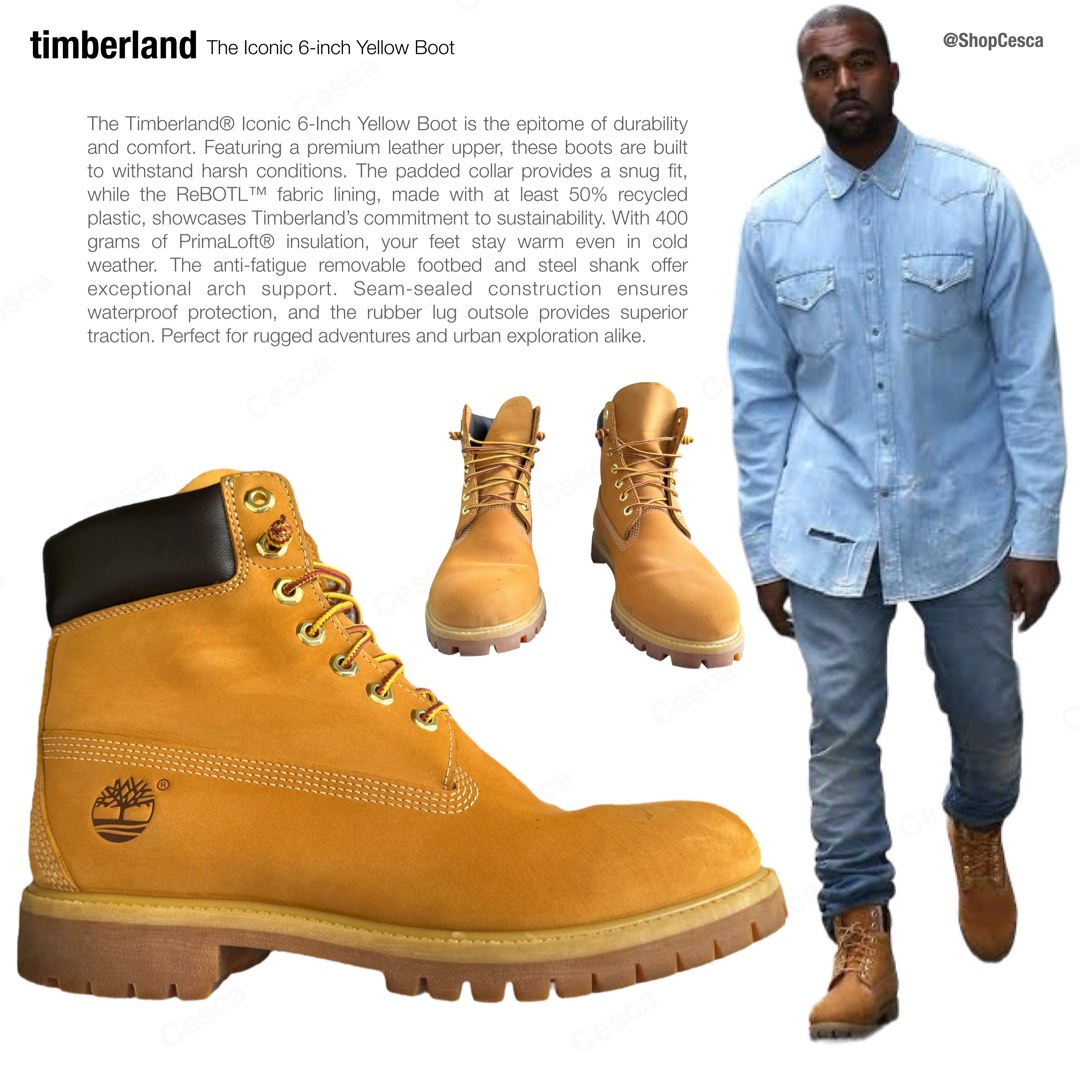 Timberland ® The Iconic 6-Inch Yellow Lug sole Boot, Men's Fashion ...