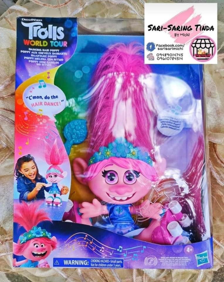 Trolls World Tour Dancing Hair Poppy, Hobbies & Toys, Toys & Games on ...