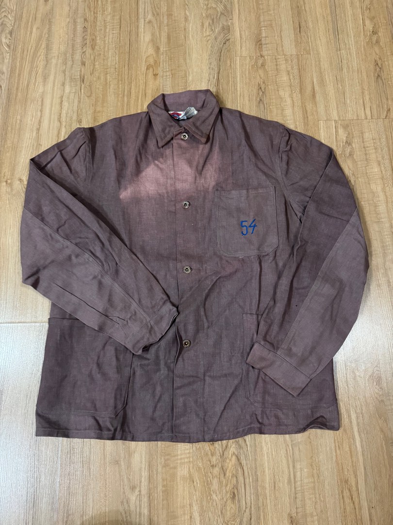 VINTAGE 50’S inflammable Worker jacket, Hobbies & Toys, Collectibles ...