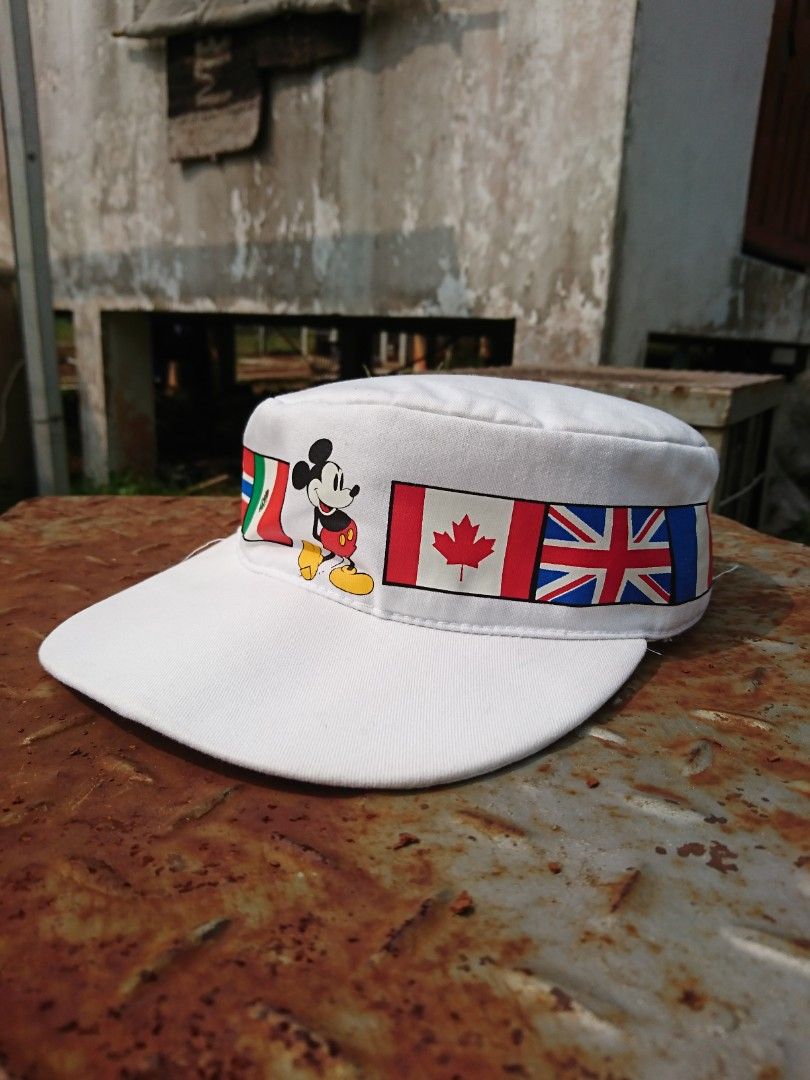 Vintage Patrol Cap Mickey Mouse Epcot Center 80s, Fesyen Pria ...