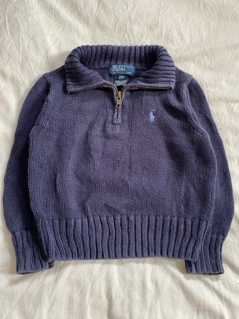 Vintage RL HALF ZIPPER ( KIDS ), Babies & Kids, Babies & Kids Fashion ...