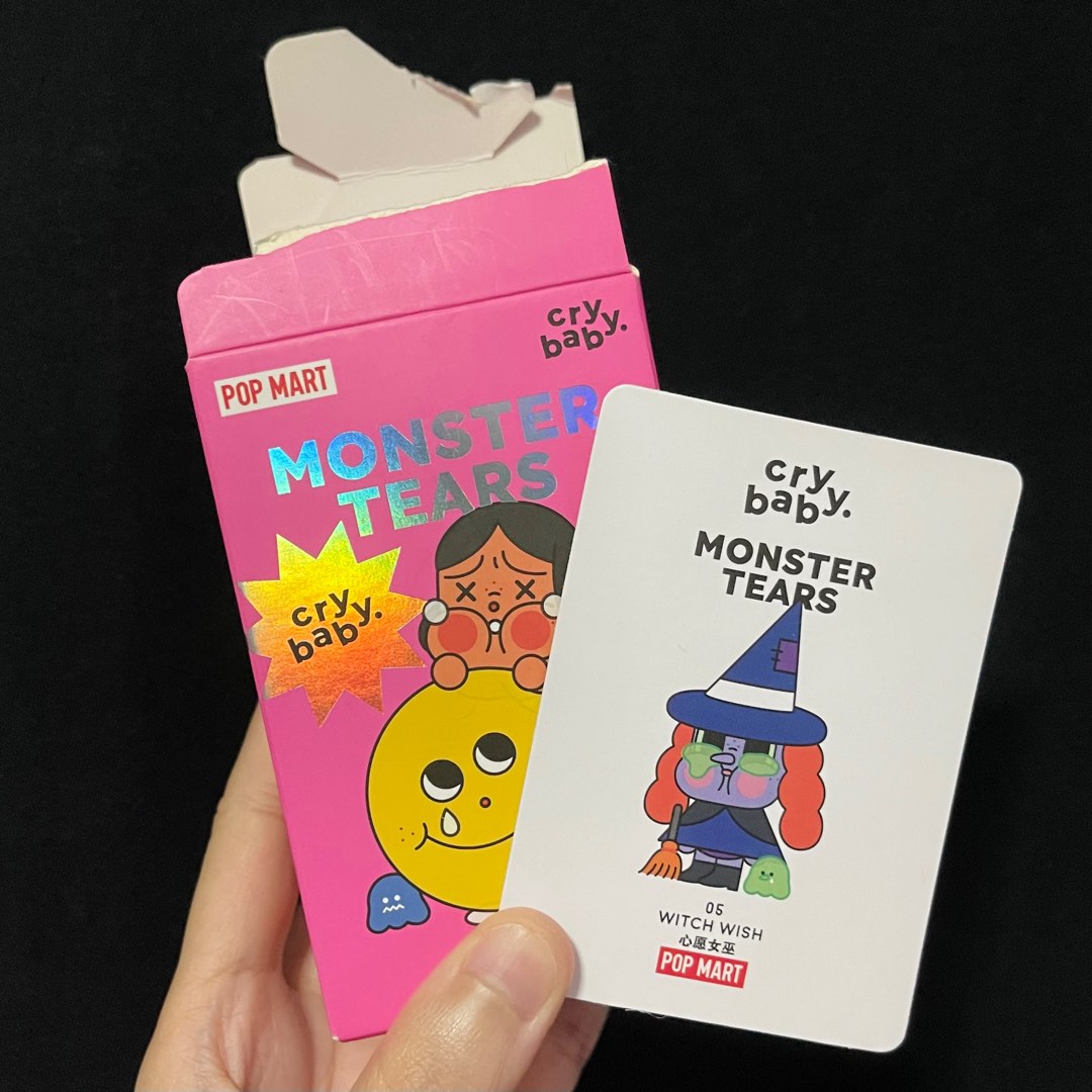 WTS Crybaby Monster Tears (Witch Wish) Pop Mart Popmart, Hobbies & Toys ...