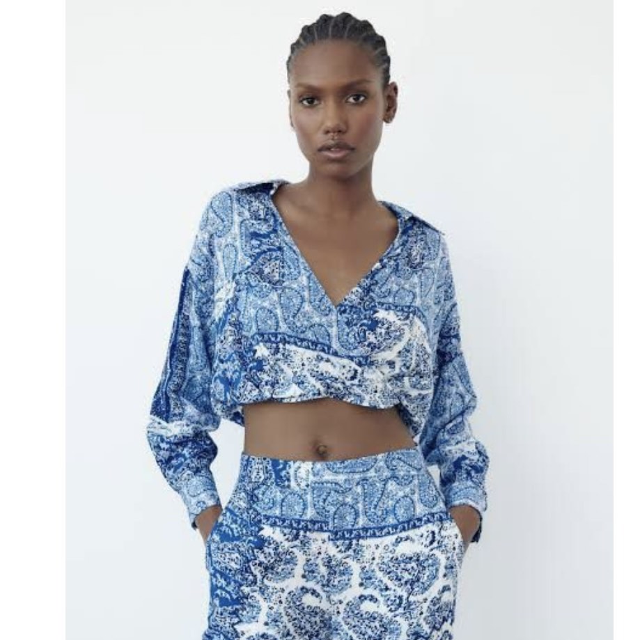 ZARA cropped top, Women's Fashion, Tops, Blouses on Carousell