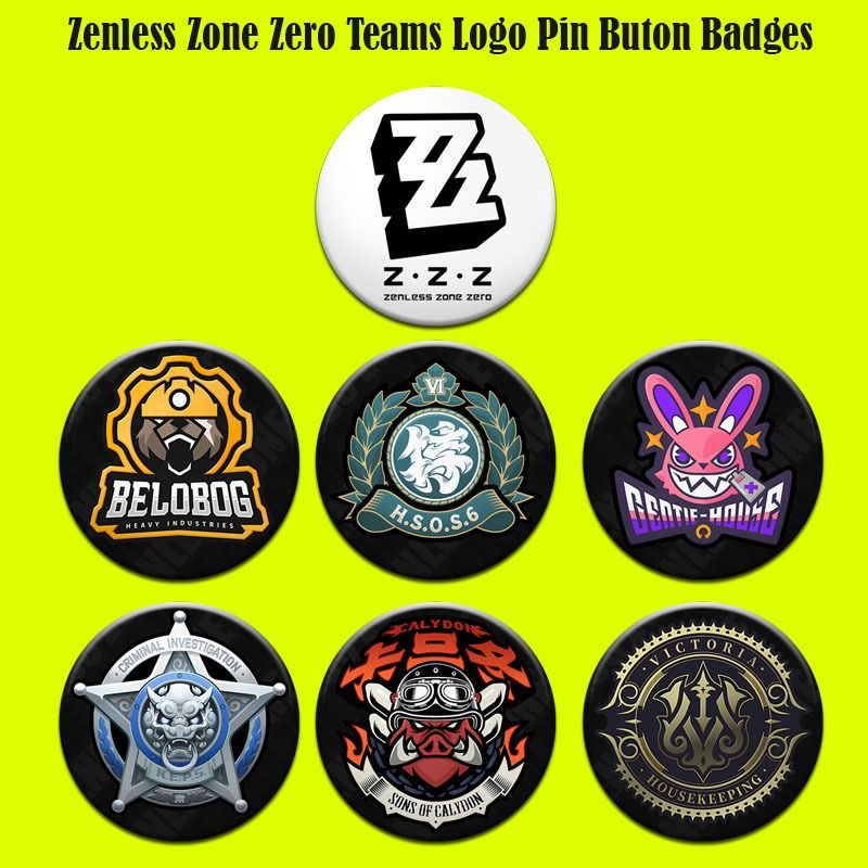 Zenless Zone Zero Teams Logo Pin Button Badge 58mm, Hobbies & Toys ...