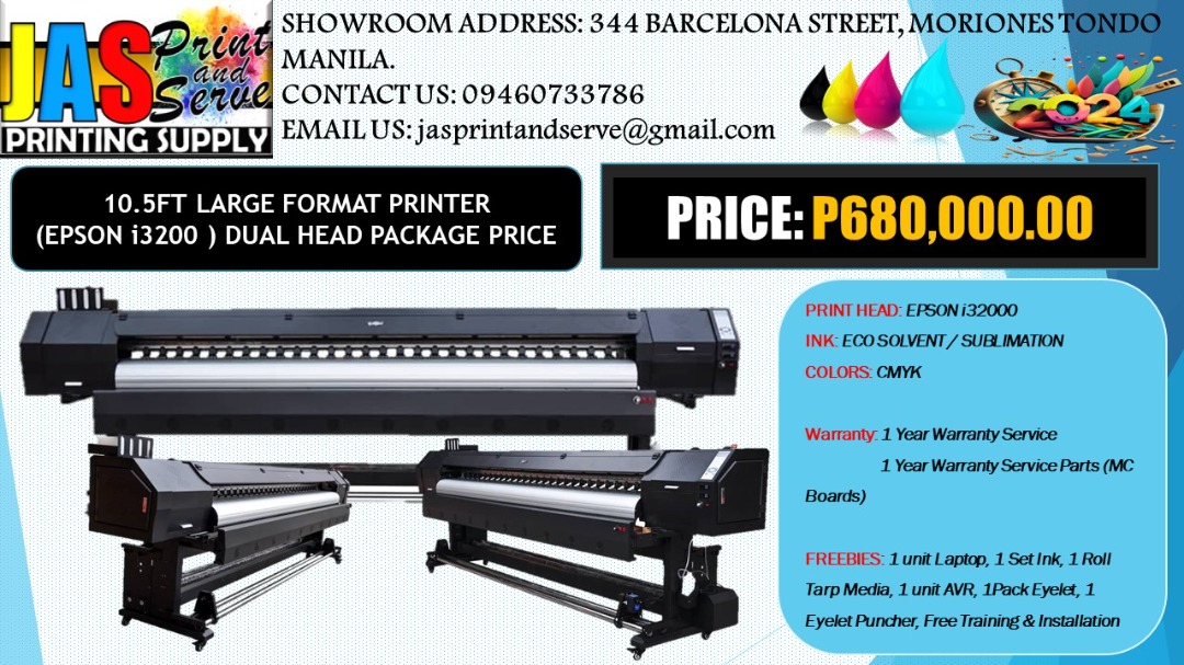 10FT ECO-SOLVENT PRINTER MACHINE (DUAL HEAD), Computers & Tech ...