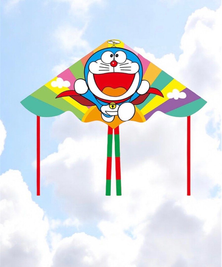 1.2m Doraemon Flying kite, Hobbies & Toys, Toys & Games on Carousell