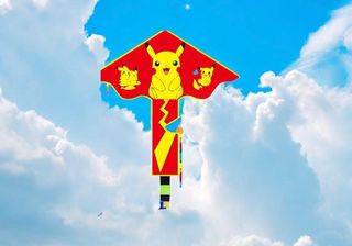 1.2m Rainbow Pikachu Flying Kite, Hobbies & Toys, Toys & Games on Carousell