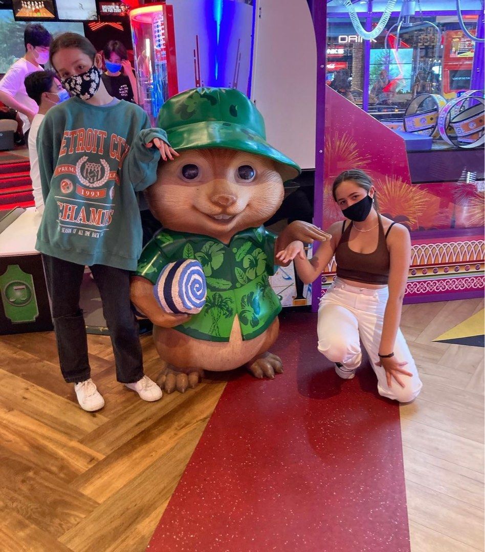 165cm Life Size Alvin and the Chipmunks Statue Cartoon Theodore Simon ...