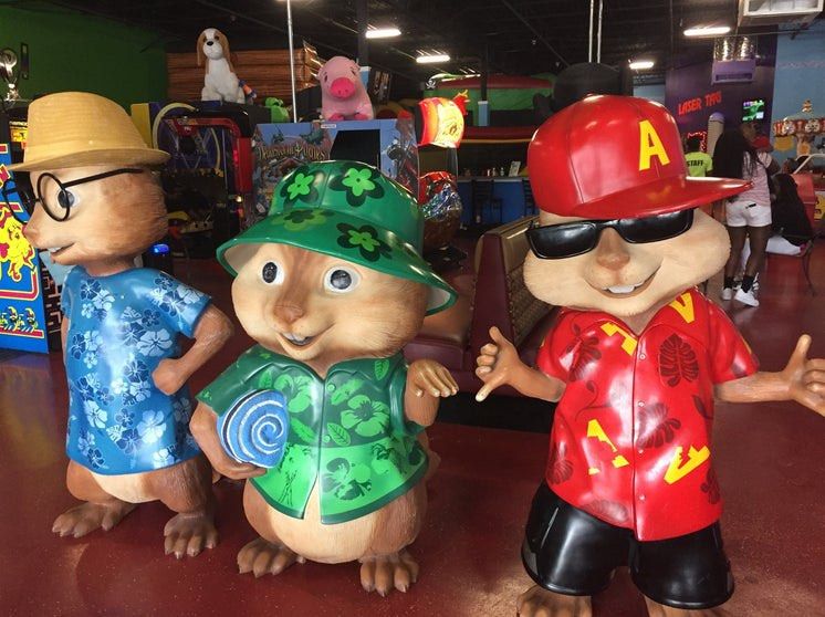 165cm Life Size Alvin and the Chipmunks Statue Cartoon Theodore Simon ...