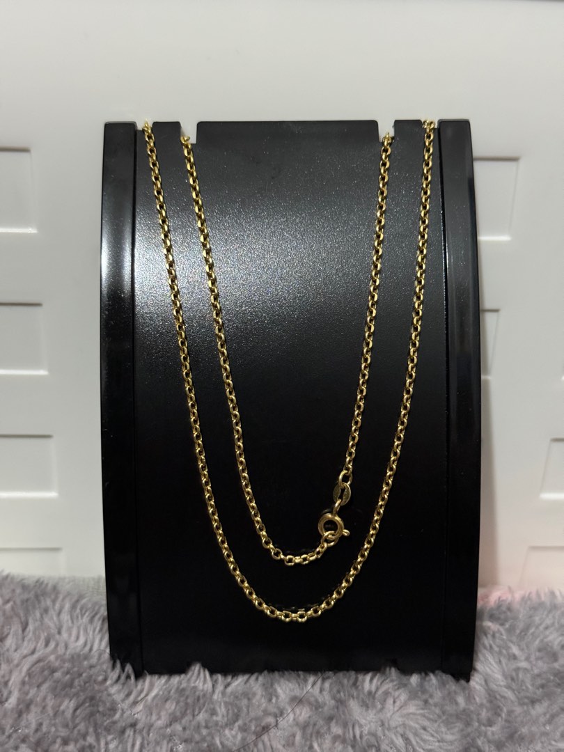 18K SAUDI GOLD TAUCO CHAIN 16 INCHES, Women's Fashion, Jewelry ...