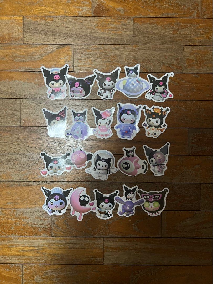 3d waterproof kuromi stickers, Hobbies & Toys, Stationery & Craft ...