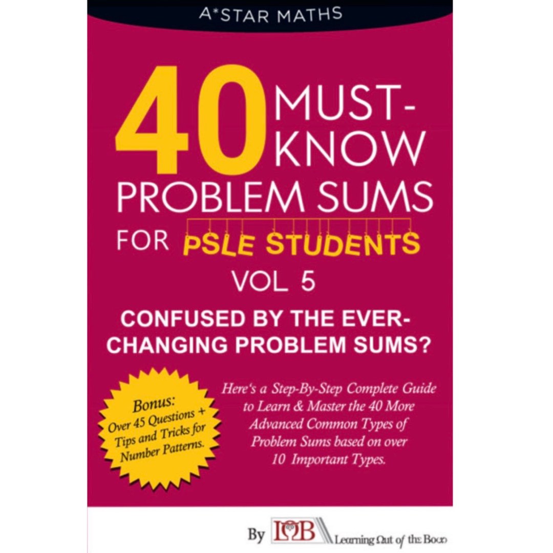 40 Must-Know Problem Sums For PSLE Students Vol 5, Hobbies & Toys ...