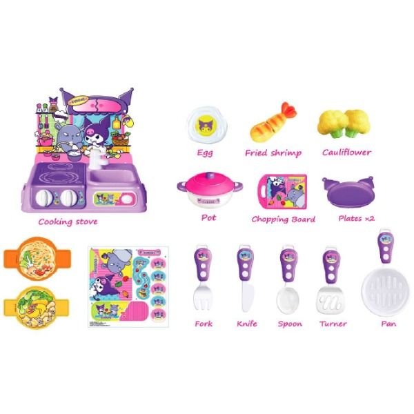 【新貨預訂】可羅米桌上廚房 三麗鷗 サンリオ Kuromi Toy Rice Cooker, 興趣及遊戲, 玩具 & 遊戲類 - Carousell