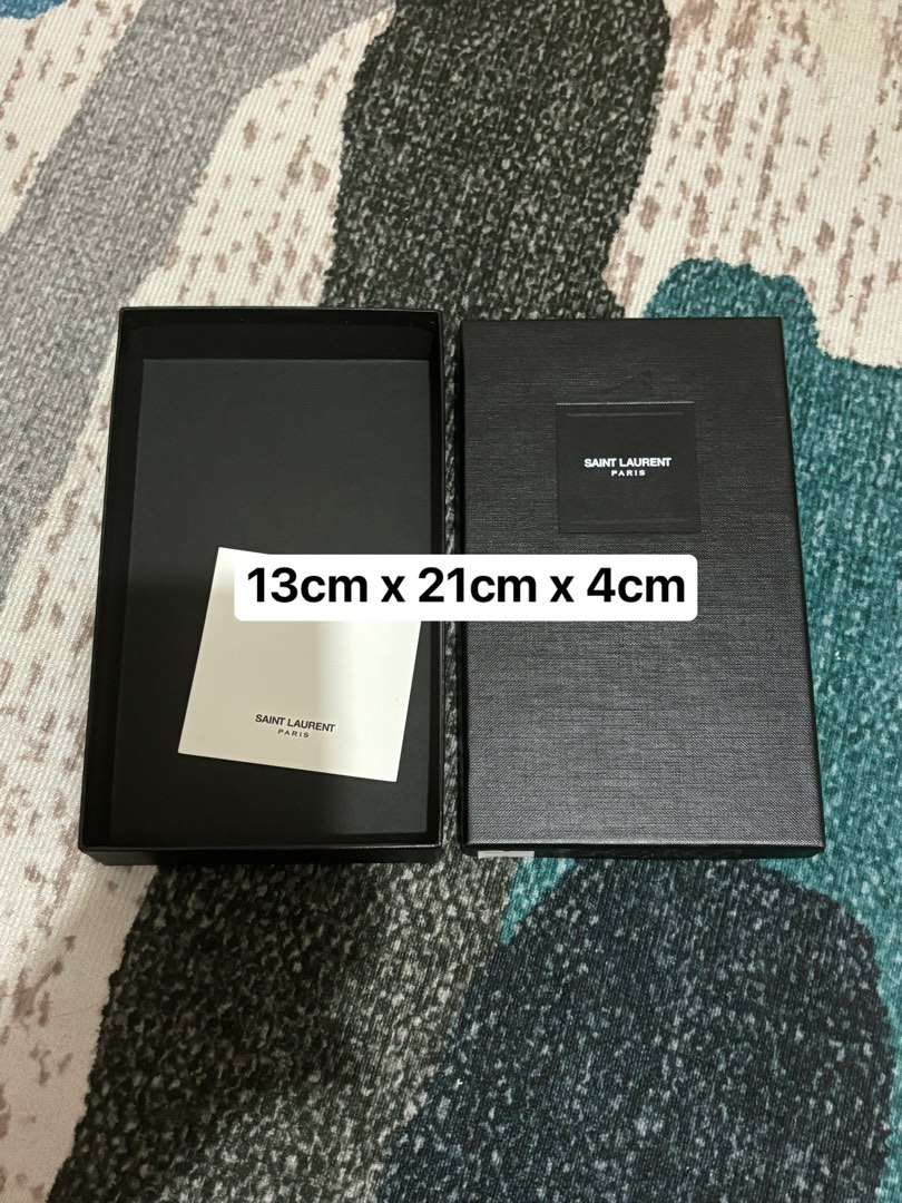 ‼️ Authentic YSL Long Wallet Box, Luxury, Bags & Wallets on Carousell