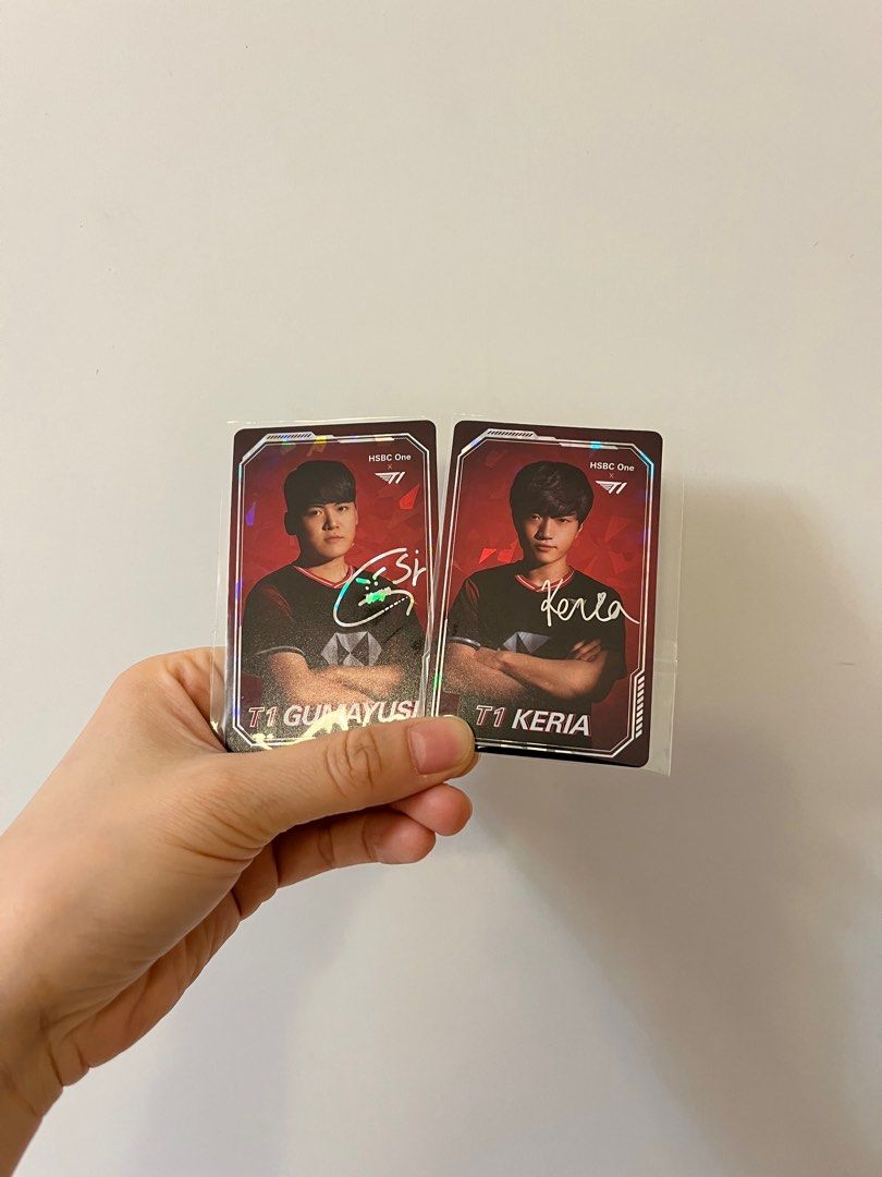 交換 匯豐 HSBC One X T1 Gumayusi/Keria 換Faker, 興趣及遊戲, 收藏品及紀念品, 韓流 - Carousell