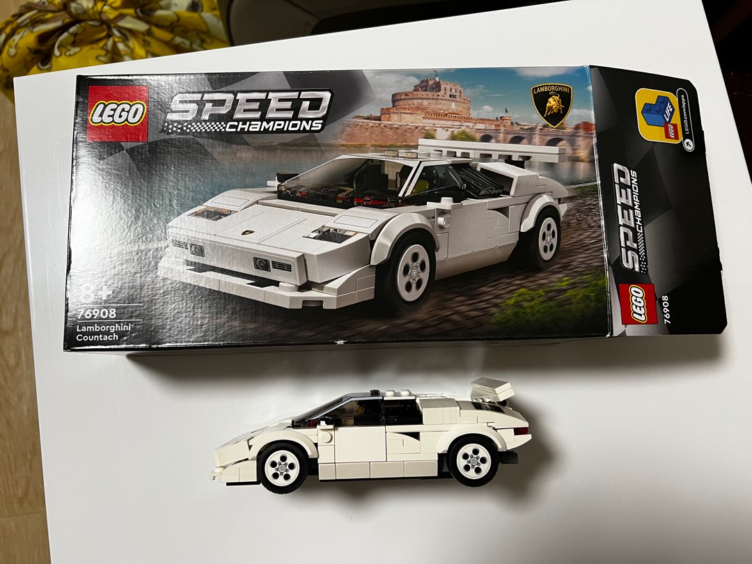 已砌 LEGO Speed Champions Lamborghini Countach 76908, 興趣及遊戲, 玩具 & 遊戲類 ...