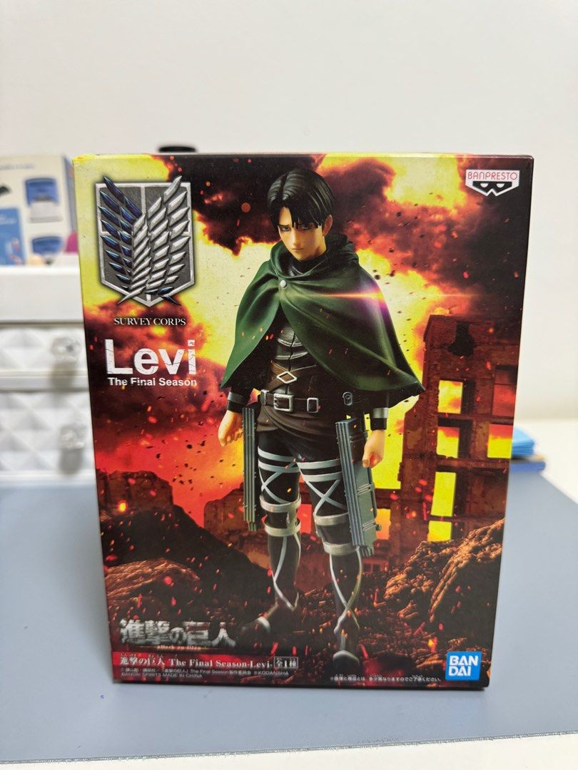 aot attack on titan banpresto the final season levi ackerman figure ...
