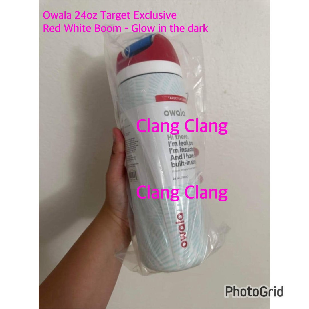 Authentic Owala Target Exclusive 24oz - Red White Boom - Glow in the ...