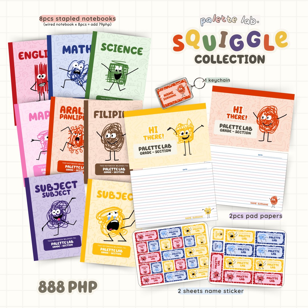 Back to School Bundle — Squiggle Collection by Palette Lab, Hobbies ...