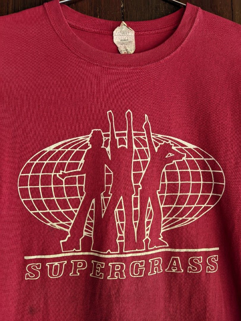 Baju Vintage Y2k Band Supergrass, Men's Fashion, Tops & Sets, Tshirts ...