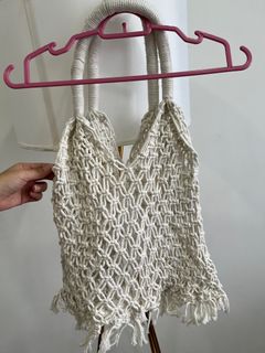 H&M Rattan bag / Beach bag / Beg Pantai Rotan, Women's Fashion, Bags ...