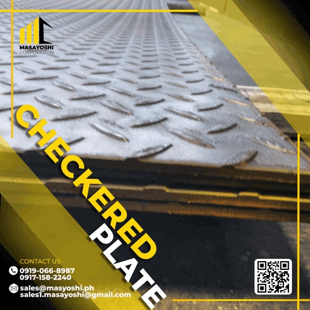 BI Checkered Plate 4x8ft x 3mm, MS Plate, Anchor Bolt, Channel Bar ...
