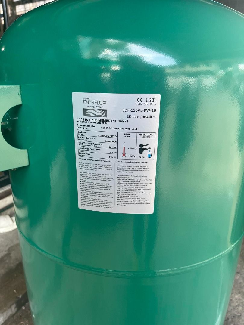 Bladder Tank (Super Dynaflo), Commercial & Industrial, Industrial ...