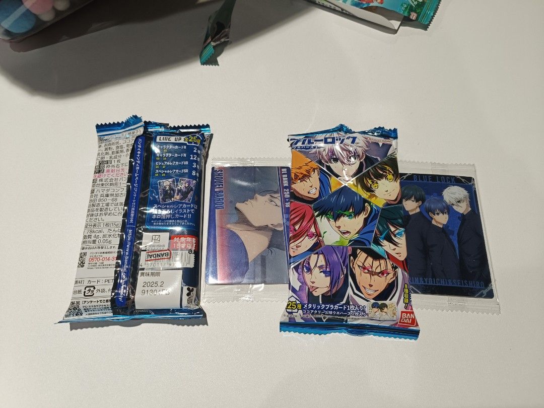 Bluelock Wafer Cards Rin Yoichi Seishiro Barou, Hobbies & Toys ...