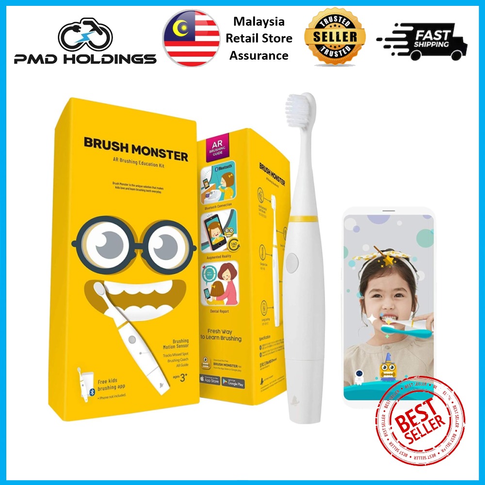 Brush Monster Kids AR Electric Toothbrush (Code : SC09), Beauty ...