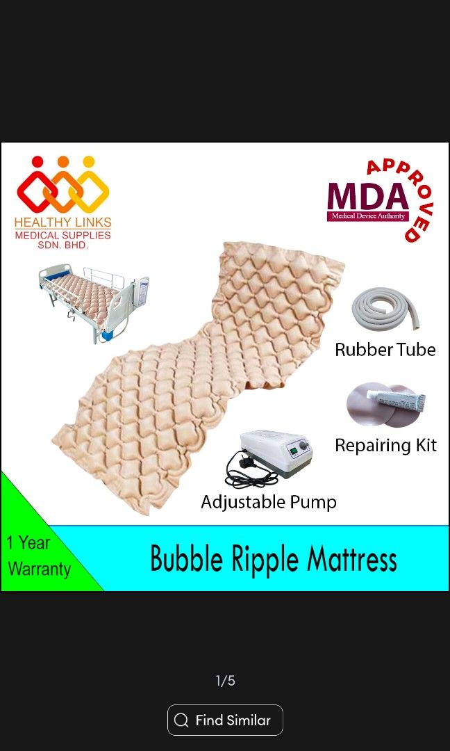 Bubble ripple mattress, Health & Nutrition, Assistive & Rehabilatory ...
