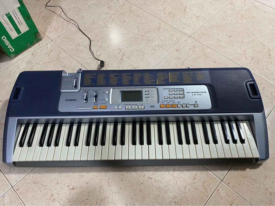 CASIO LK-110 Key Lighting Keyboards Electronic Musical Instruments, Hobbies & Toys, Music ...