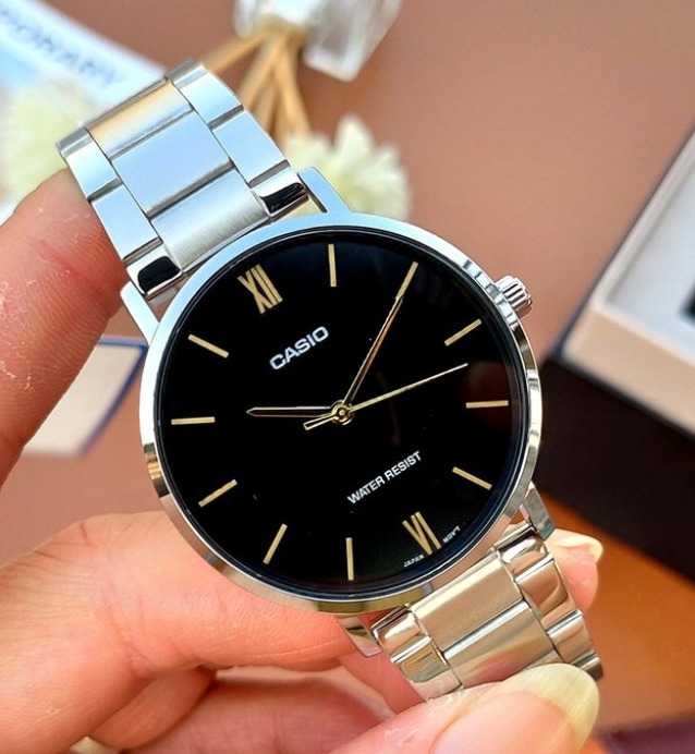 CASIO WATCH FOR MEN'S MTP-VTO1D-1B-, Luxury, Watches on Carousell