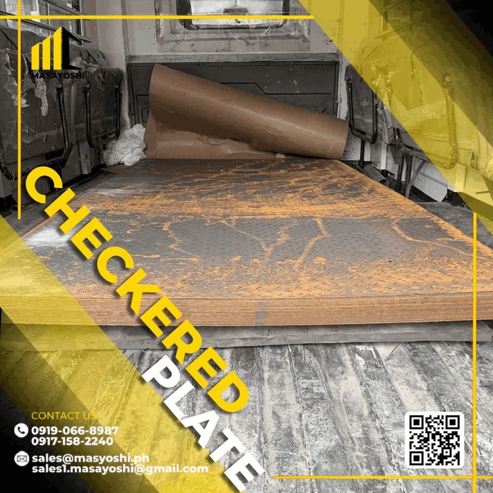 Checkered Plate 4x8 4mm,MS Plate, Anchor Bolt, Channel Bar, Angle Bar ...