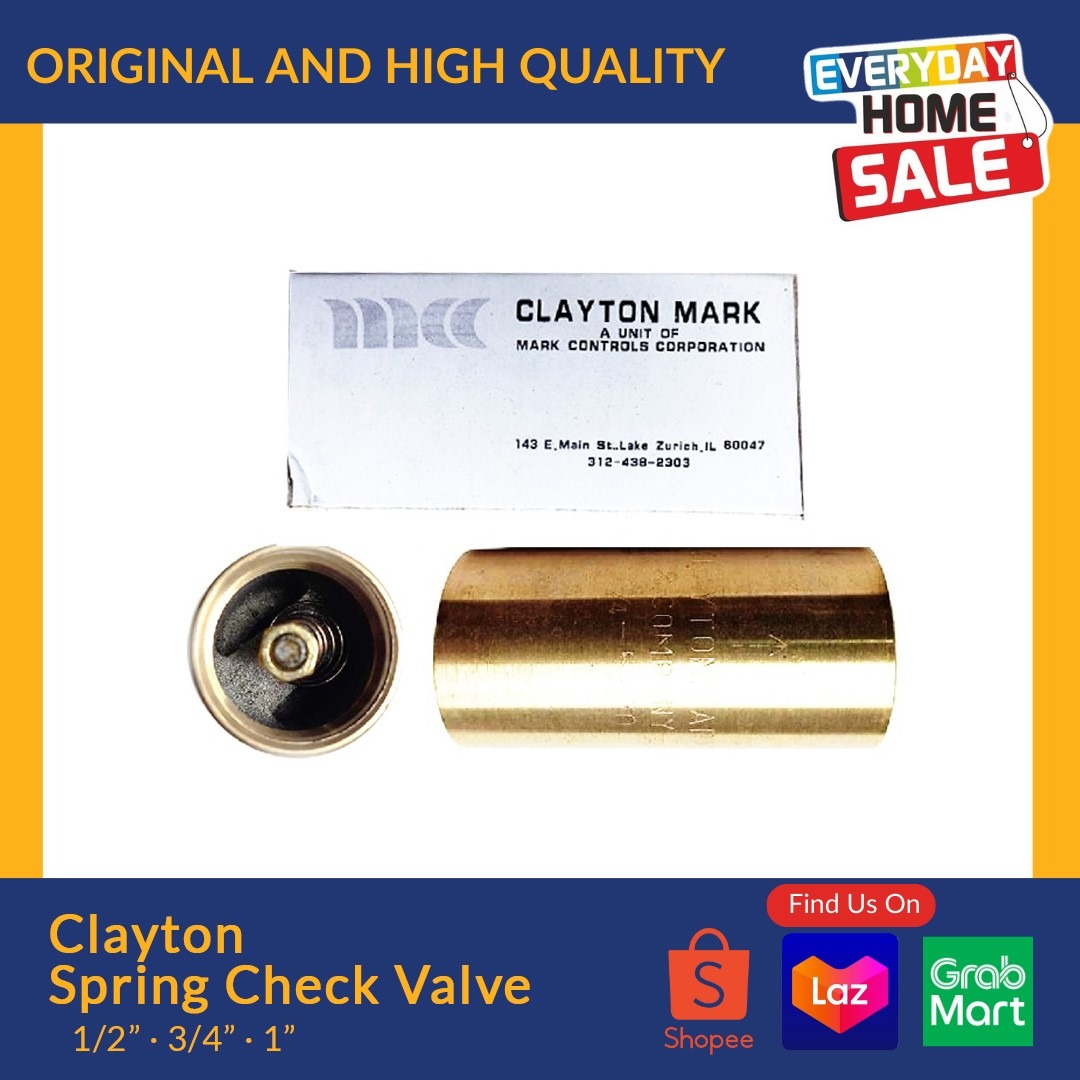 CLAYTON Spring Check Valve, Commercial & Industrial, Construction ...