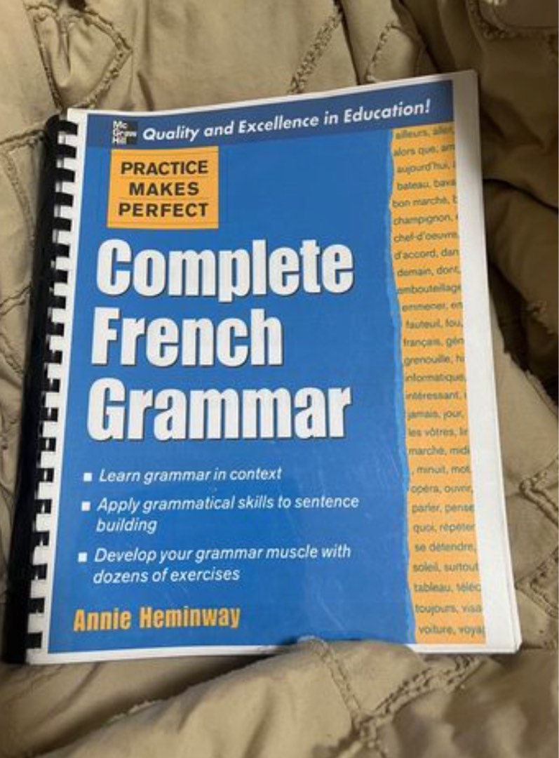 Complete French Grammar (French practice book) - McGrawHill, Hobbies ...