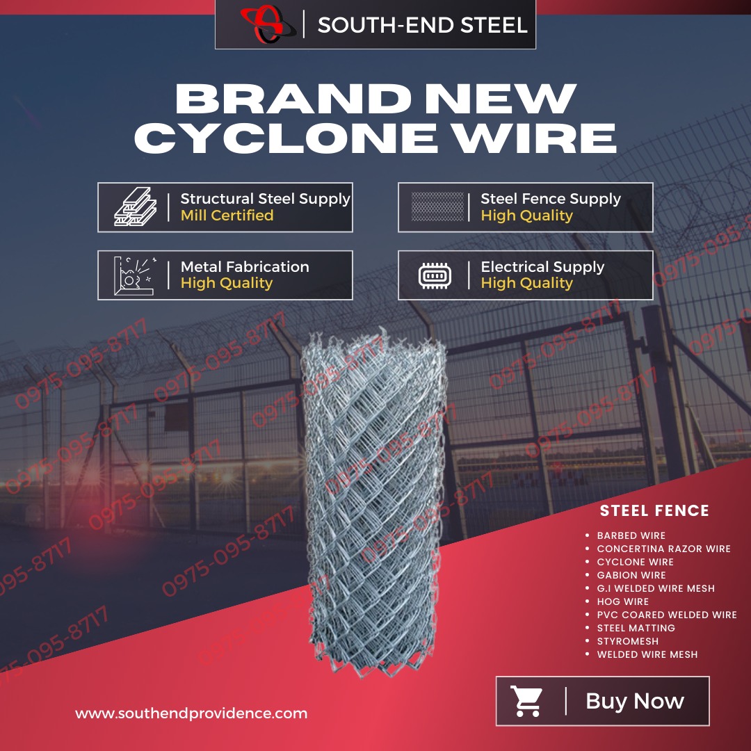 Cyclone Wire 10 meters & Chain Link Fence / Kambing Wire / Pambakod ...