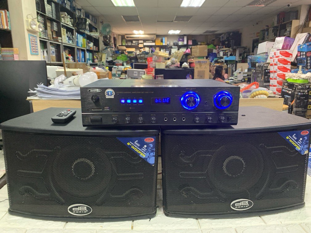 DbAudio 8" Amplifier Speaker Set 350watts x2 Power Output Set 502-17BT ...