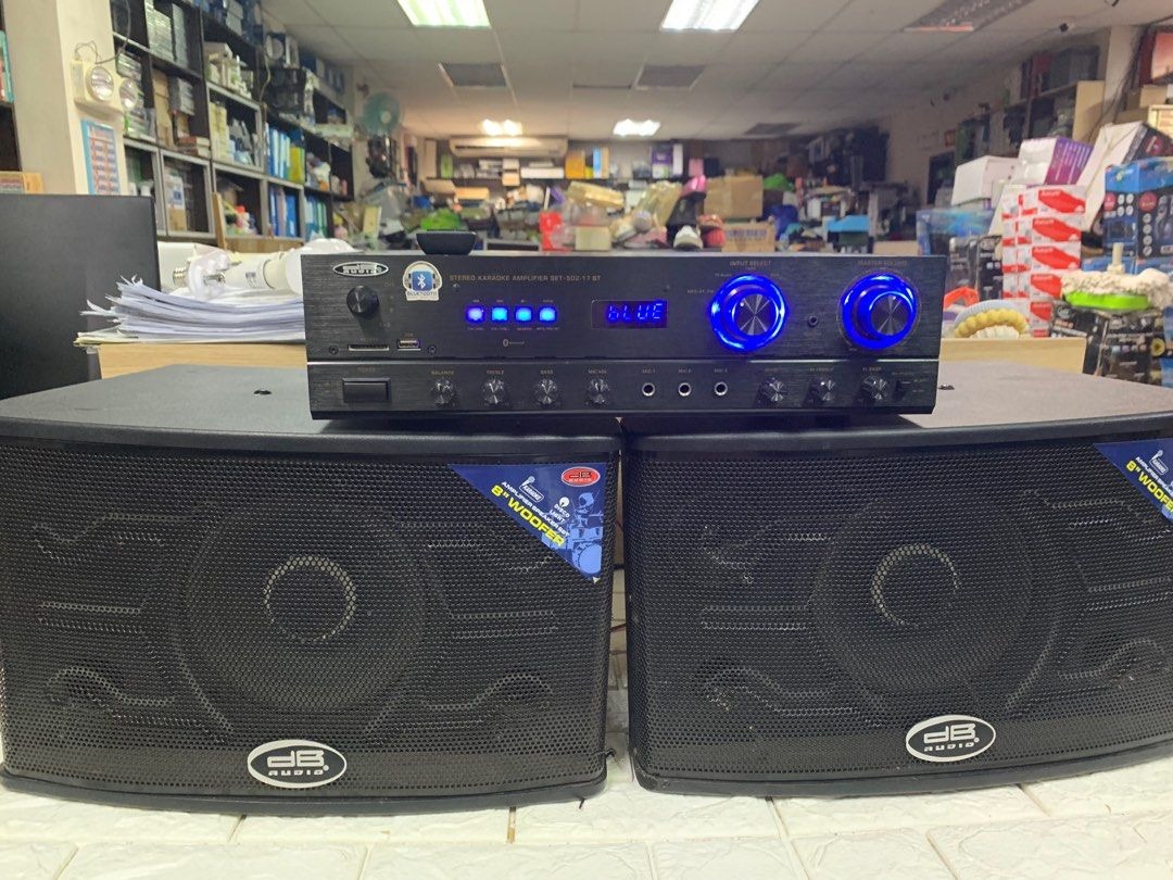 DbAudio 8” Amplifier Speaker Set 350watts x2 Set 502 -17 BT, Audio ...