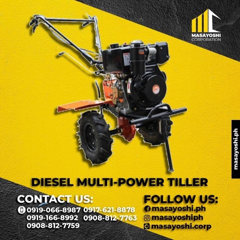 Diesel Multi-Power Tiller with 7 implements | Power Tiller ...