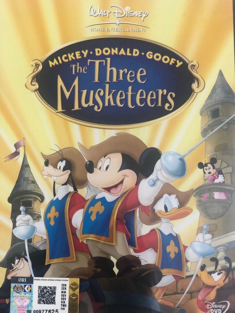 DISNEY DVD -THE 3 MOUSEKETEERS -MICKEY, Hobbies & Toys, Music & Media ...