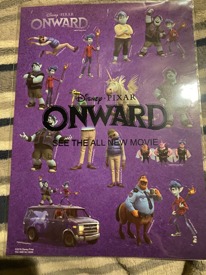 Disney Pixar Onward sticker, Hobbies & Toys, Stationary & Craft, Other ...