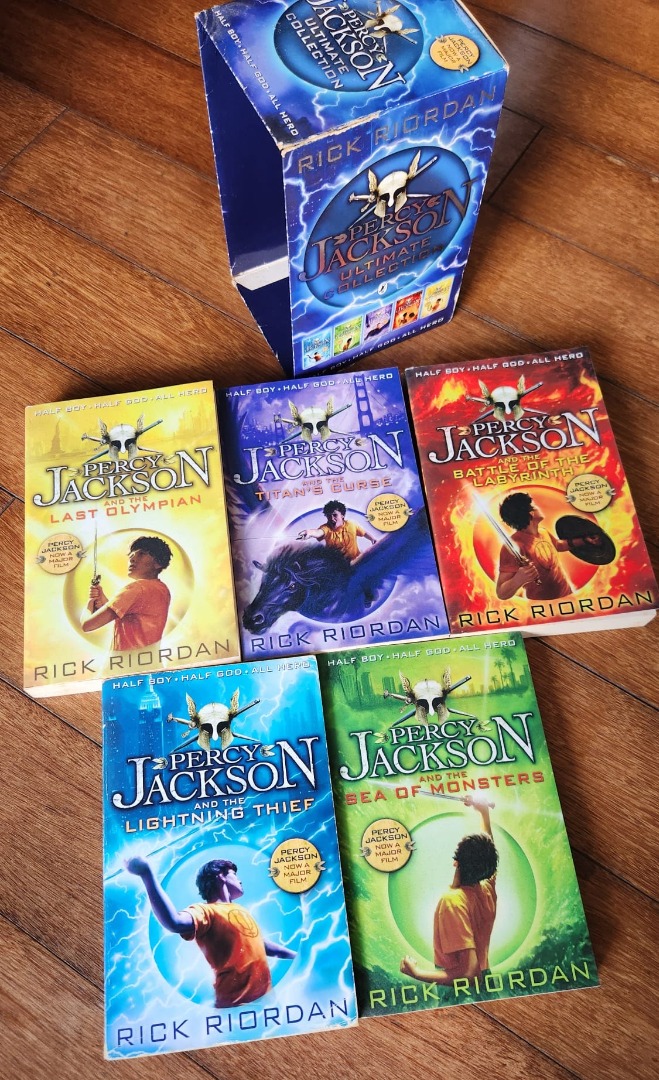 Dive into Greek Mythology: Percy Jackson 5-Book Set by Rick Riordan ...