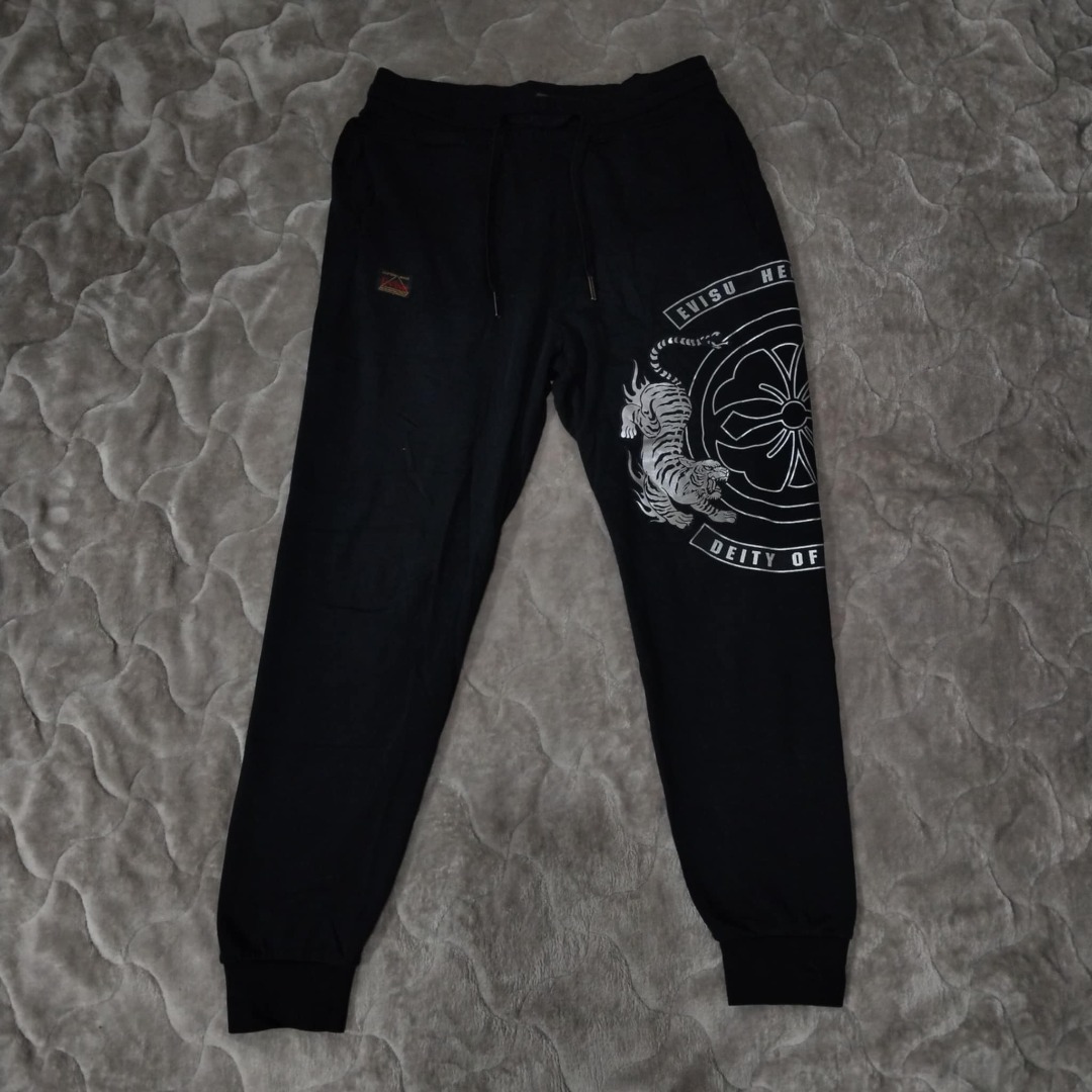 Evisu Heritage Jogger Pants, Men's Fashion, Bottoms, Joggers on Carousell