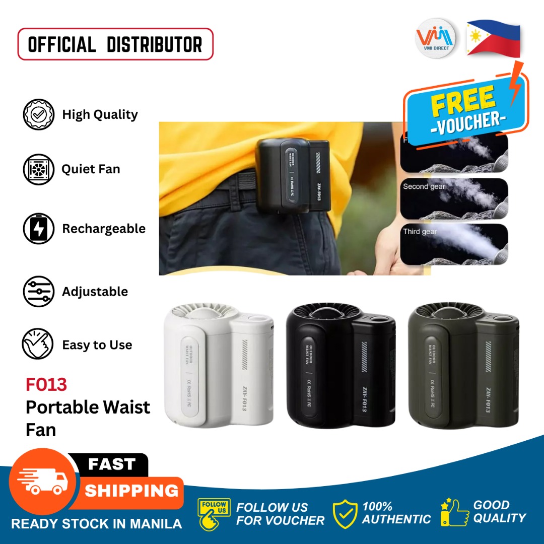 F013 Portable Waist Clip Fan Handheld Fan Mini Fan Powerful Small ...