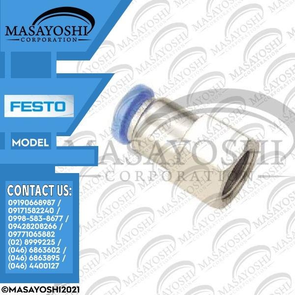 Festo Female Pneumatic Push In Fittings 12mm x 1/2 | Fittings ...