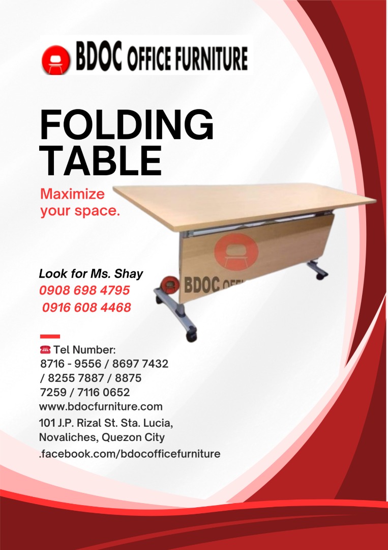 Folding Training Table / Gang Chair / Lateral Drawer / Office Partition ...